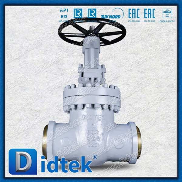 Didtek Butt Weld Carbon Steel WCB 8'' 600 Gate Valve - Buy Butt Weld ...